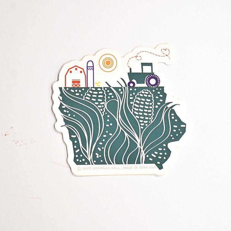 Iowa Farm Sticker - Grout Museum District Located in Waterloo, Iowa